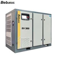China Bebaios RV300 4kW 300m3/H VFD Oil Sealed Rotary Screw Vacuum Pump 380V for sale