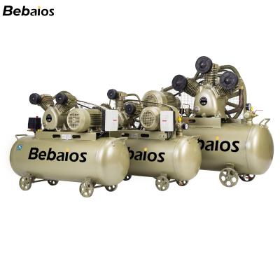 China Bebaios 15HP 11kW Belt Driven Piston Air Compressor 8bar 300L Tank Industrial Workshop for sale
