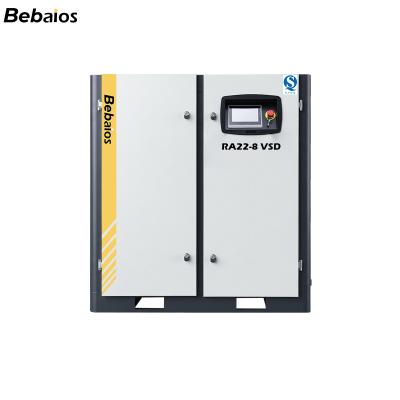 China PM VSD Rotary Screw Air Compressor Split Type 22kW 8bar Permanent Magnet Variable Frequency for sale