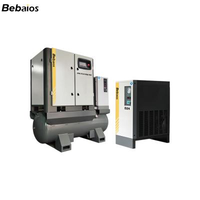 China Bebaios 15kW VSD Screw Air Compressor 400L Tank High Pressure Energy Saving for Laser Cutting for sale
