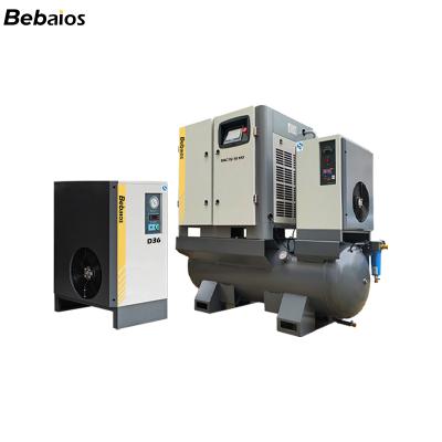China 15kW Screw Compressor 10 Bar Four In One Integrated Air Station with 400L Tank for sale