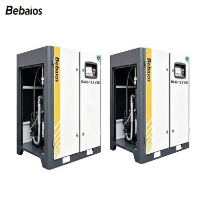 China Silent Industrial Rotary Screw Air Compressor 3.6m³/min 1.25MPa Permanent Magnet VFD for sale
