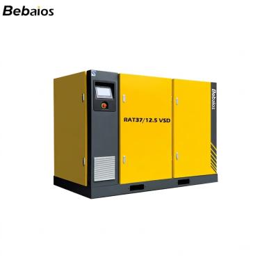 China Industrial Two Stage Screw Air Compressor 37KW 8 Bar Variable Frequency Control for sale