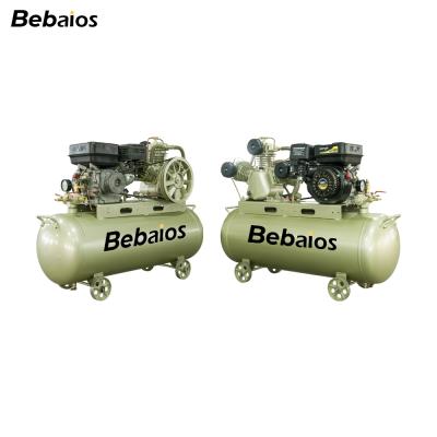 China Bebaios 18 HP Diesel Air Compressor 16 kg/cm² High Pressure Diesel Piston Compressor for Off-Grid Operations for sale