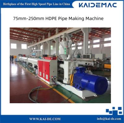 China 75mm-250mm HDPE Pipe Manufacturing Machine Computer Control Plastic Tube Making Machine for sale