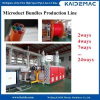 China HDPE Silicon Core Tube Microduct Bundles Production Line 7 - 16mm 2ways  4ways To 24ways for sale