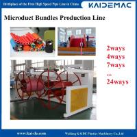 China HDPE Silicon Core Tube Microduct Bundles Production Line 7 - 16mm 2ways  4ways To 24ways for sale