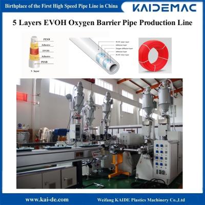 China PE PERT PEX Five Layers EVOH Pipe Extrusion Machine / Production Line for sale