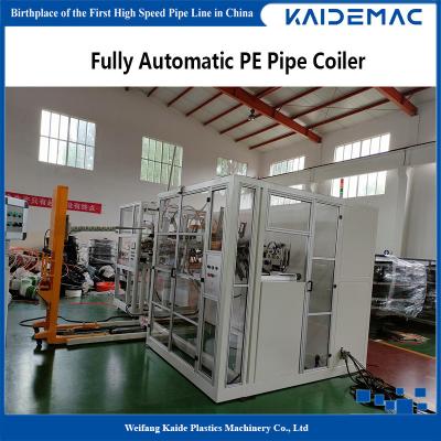 China Fully Automatic PE PERT Corrugated Pipe Coil Winding Machine PLC Control for sale