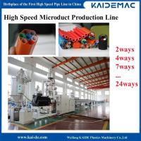 China HDPE Silicon Core Tube Microduct Bundles Production Line 7 - 16mm 2ways  4ways To 24ways for sale
