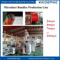 China HDPE Silicon Core Tube Microduct Bundles Production Line 7 - 16mm 2ways  4ways To 24ways for sale