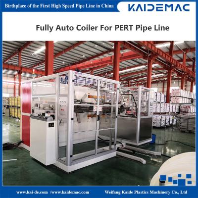 China 16mm - 32mm Automatic PE PEX PERT Corrugated Pipe Coil Winding Machine PLC Control for sale