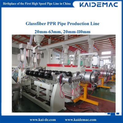 China High Speed PPR GF PPR Glassfiber Pipe Extruder Machine 20-110mm for sale