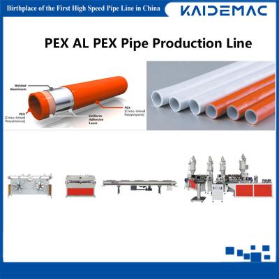 China Pex-Al-Pex Pipe Production Line / Al-Plastics Overlapped Welding Machine for sale