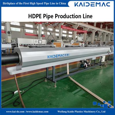 China 75mm-250mm HDPE Pipe Manufacturing Machine / PE / HDPE Pipe Making Line for sale