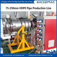 China 75mm-250mm HDPE Pipe Manufacturing Machine / PE / HDPE Pipe Making Line for sale