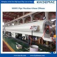 China 75mm-250mm HDPE Pipe Manufacturing Machine / PE / HDPE Pipe Making Line for sale