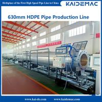 China 630mm HDPE Pipe Production Line / Automatic HDPE Pipe Making Machine for sale