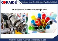 China Microduct HDPE Silicone Core Pipe Production Line Speed 60m/min, 5mm-18mm for sale