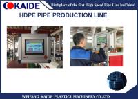 China Water Tube HDPE Pipe Manufacturing Machine With Siemens PLC Control System for sale