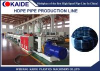 China Water Tube HDPE Pipe Manufacturing Machine With Siemens PLC Control System for sale