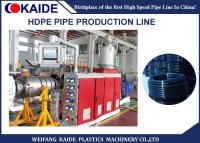 China Water Tube HDPE Pipe Manufacturing Machine With Siemens PLC Control System for sale