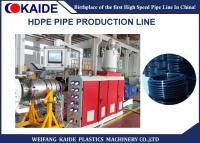 China Water Tube HDPE Pipe Manufacturing Machine With Siemens PLC Control System for sale