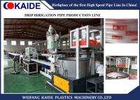 China 40m/min Round Drip Irrigation Pipe Production Line / Drip Irrigation Tube Extrusion Line for sale