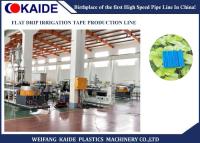 China 99KW Plastic Pipe Production Line / Flat Drip Irrigation Tape Making Machine 16mmx0.15mm for sale