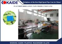 China 99KW Plastic Pipe Production Line / Flat Drip Irrigation Tape Making Machine 16mmx0.15mm for sale