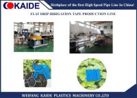 China Flat Drip Irrigation Pipe Production Line 180m/min 250m/min Speed With AAS Nano Dripper for sale