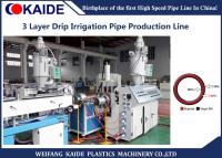 China Plastic Pipe Extrusion Machine , Drip Irrigation Pipe Machine With Recycled Material for sale