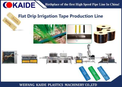 China Flat Type Drip Irrigation Tape Production Line 250m/Min With Flat Emitter for sale