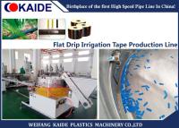China Flat Type Drip Irrigation Tape Production Line 250m/Min With Flat Emitter for sale