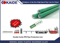 China 40m/Min Double Outlet Plastic Water Pipe Making Machine / PPR Water Pipe Extruder Machine for sale