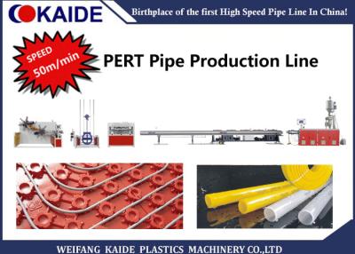 China High Efficient PE Pipe Extrusion Machine , 50m/min HDPE Pipe Making Machine for sale