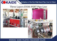 China 16mm-32mm PE RT Pipe Extrusion Line 3 Layers EVOH PERT Oxygen Barrier Pipe Line for sale
