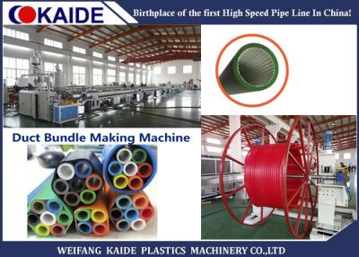 China 7 Ways Plastic Pipe Production Line / Air Blowing Optical Cable Duct Production Machine for sale