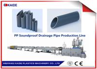 China Auto PLC Control PP Extruder Machine / 50-110mm PP Pipe Extrusion Line for sale