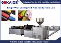 China Single Wall PE Corrugated Pipe Production Line / Corrugated Tube Extruder Machine 16-32mm for sale