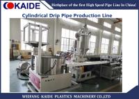 China Drip Emitting Plastic Pipe Manufacturing Machine Cylindrical Drip Pipe Line Production for sale