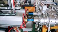 China Two Cavity PPR Pipe Production Line PPRC Water Pipe Making SIEMENS PLC Control System for sale