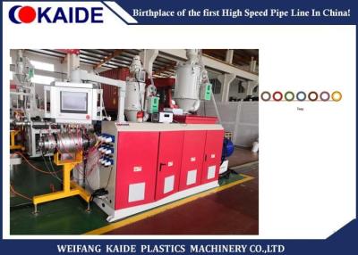 China Low Noise Plastic Pipe Production Line For Flat / Linked Microduct Pipeline for sale