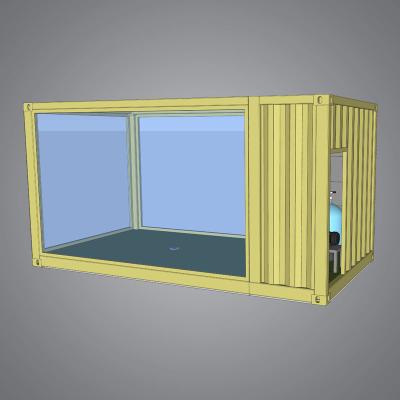 China 15ft Customized Steel Container Swimming Pool with Filter System 240V for sale