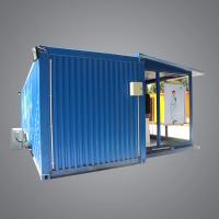 China 40 HC Single Side Expansion Fencing  Coffee Shop Container With Sandwich Panel for sale