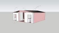 China 40ft Custom Single Side Expansion Twin Cabin Container House Green Building for sale