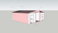 China 40ft Custom Single Side Expansion Twin Cabin Container House Green Building for sale