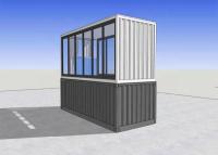 China Customization 20GP Swimming Pool Shipping Container With Glass Side for sale