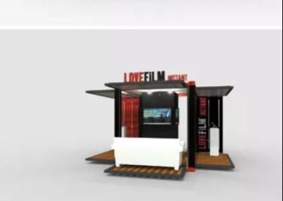 China 20GP Hollow Tempered Glass Prefabricated Exhibition Container for sale