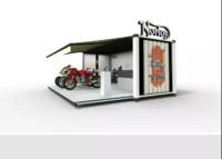 China 20GP Hollow Tempered Glass Prefabricated Exhibition Container for sale
